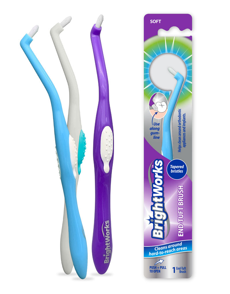 BrightWorks End Tuft Brush, Cleans Difficult Areas Such as Around Crow ...