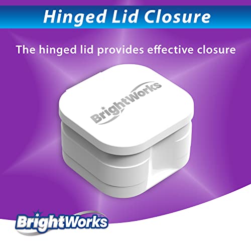 BrightWorks Dental Bath for Nightguards Dentures Retainers - Pack of 3 ...